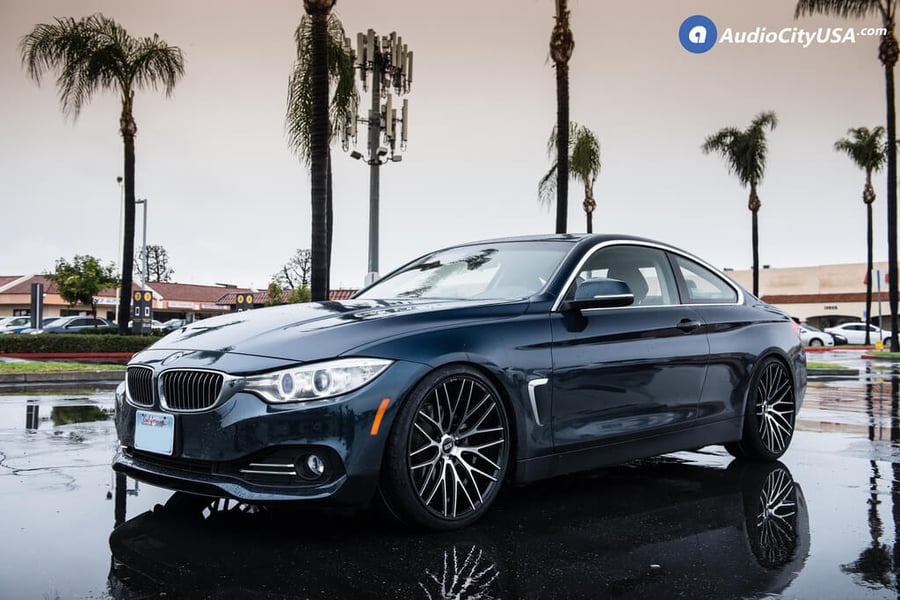 20" STR Wheels 615 Black Machine Rims | Continental Sportcontact 6 ...