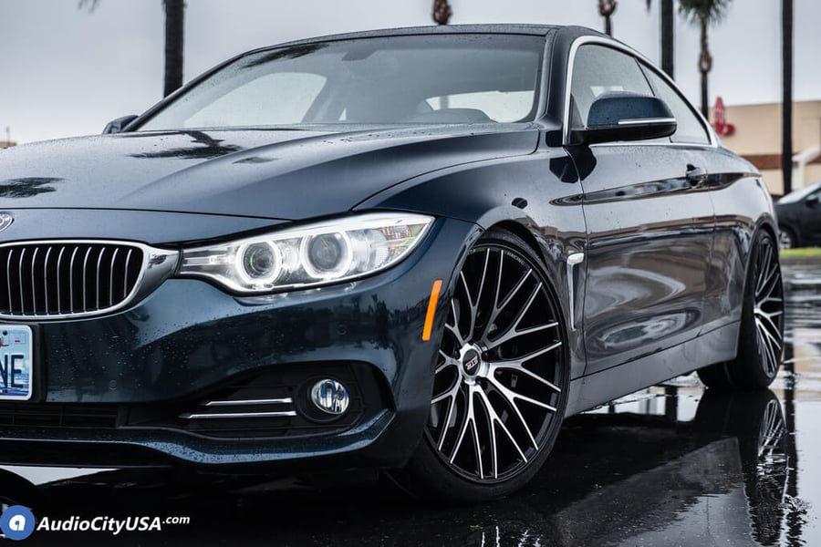 20" STR Wheels 615 Black Machine Rims | Continental Sportcontact 6 ...