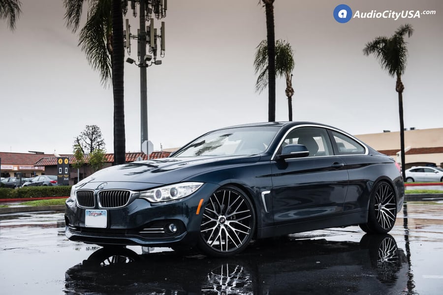 20" STR Wheels 615 Black Machine Rims | Continental Sportcontact 6 ...