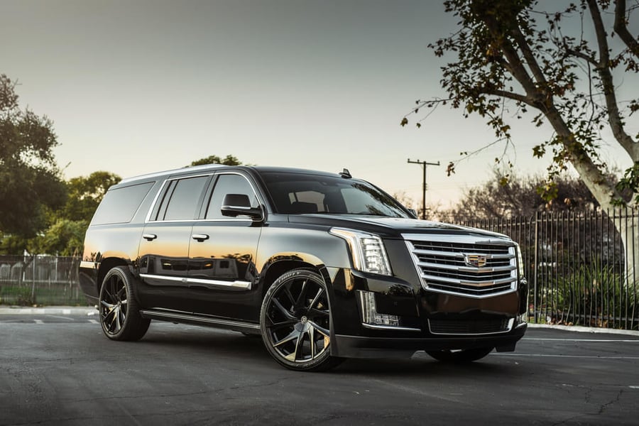 24″ Lexani Wheels Ghost Black Rims For 2018 Cadillac Escalade EXT ...