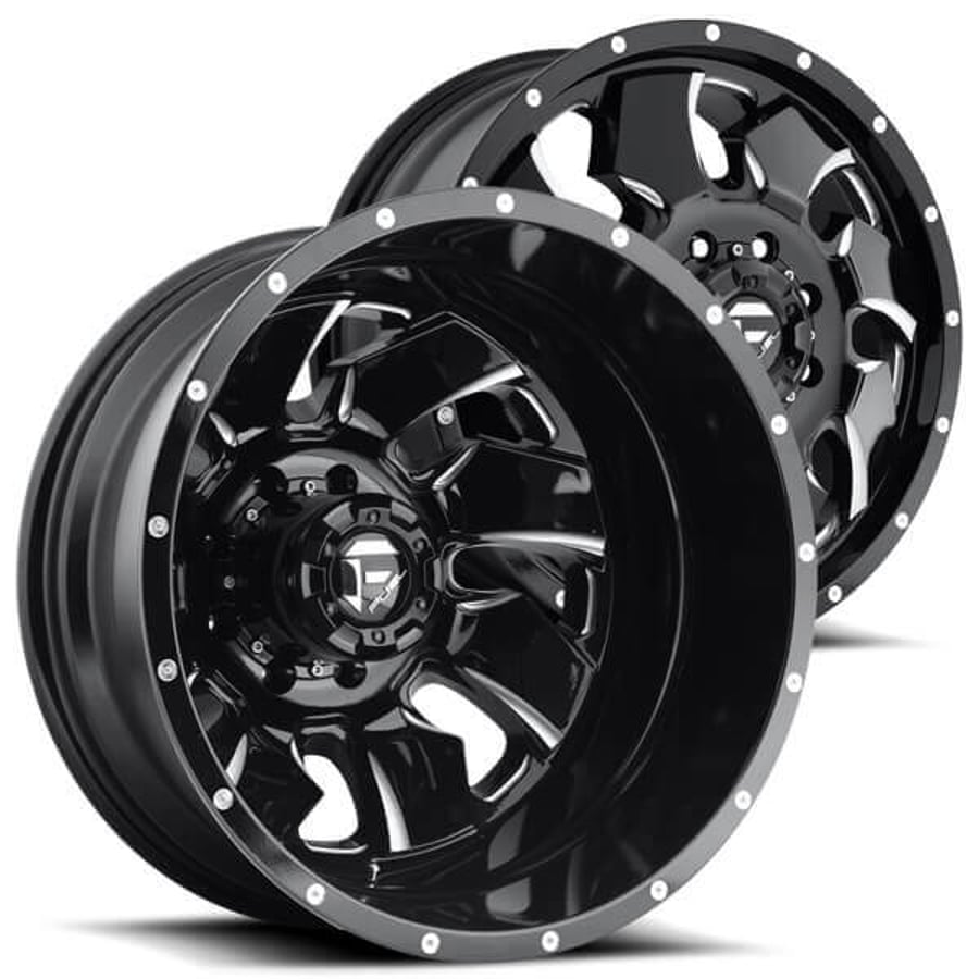 20” Fuel Wheels D576 Assault with Gloss Black Milled Off-Road Rims for ...