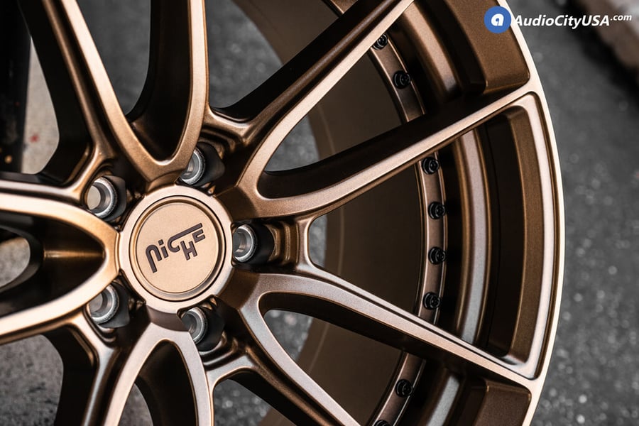 20x9 & 20x10.5 and 17" to 22" Niche Wheels M222 DFS Bronze Rims ...