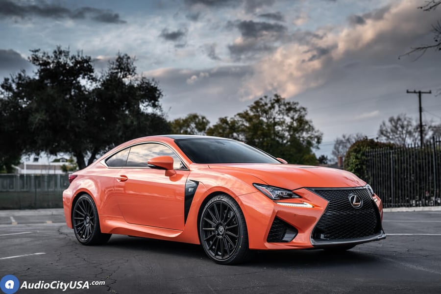 20″ Staggered Road Force Wheels RF15 Gloss Black Rims for 2016 Lexus RC-F