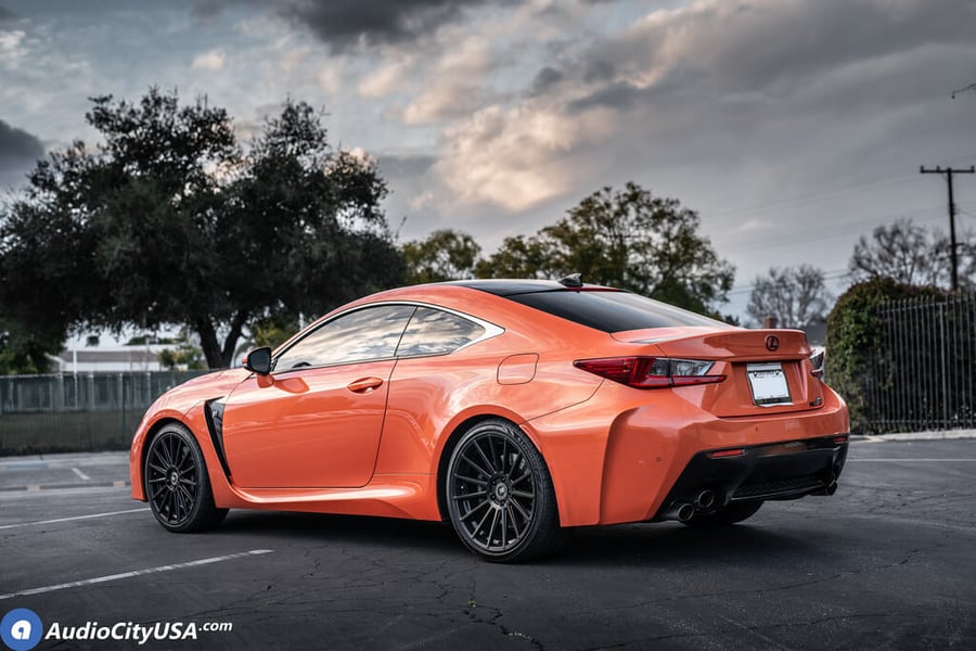 20″ Staggered Road Force Wheels RF15 Gloss Black Rims for 2016 Lexus RC-F