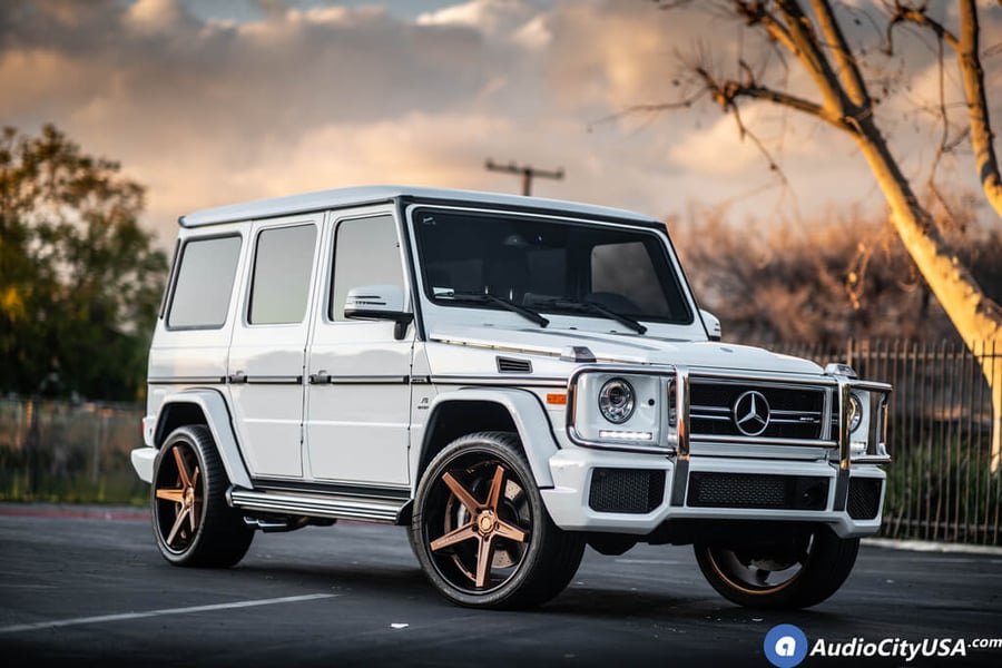 22″ Lexani Wheels Savage Satin Bronze with Gloss Black Lip Rims for ...