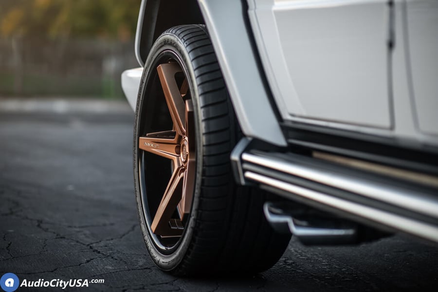 22″ Lexani Wheels Savage Satin Bronze with Gloss Black Lip Rims for ...
