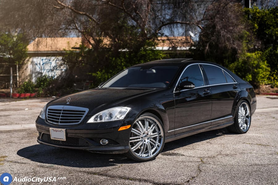 22″ Staggered XIX Wheels X23 Silver Machine with SS Lip for 2009 ...