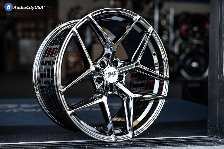 20x8.5 & 20x10 STR Flow Forged Wheels STR 908 Black Chrome & Bronze Now ...