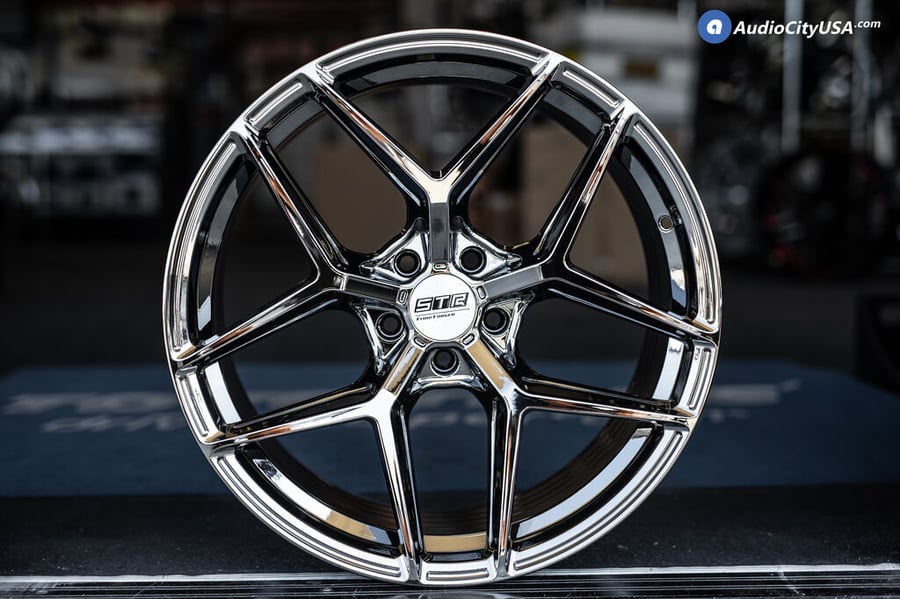 20x8.5 & 20x10 STR Flow Forged Wheels STR 908 Black Chrome & Bronze Now ...
