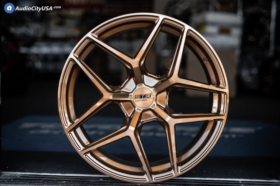 20x8.5 & 20x10 STR Flow Forged Wheels STR 908 Black Chrome & Bronze Now ...