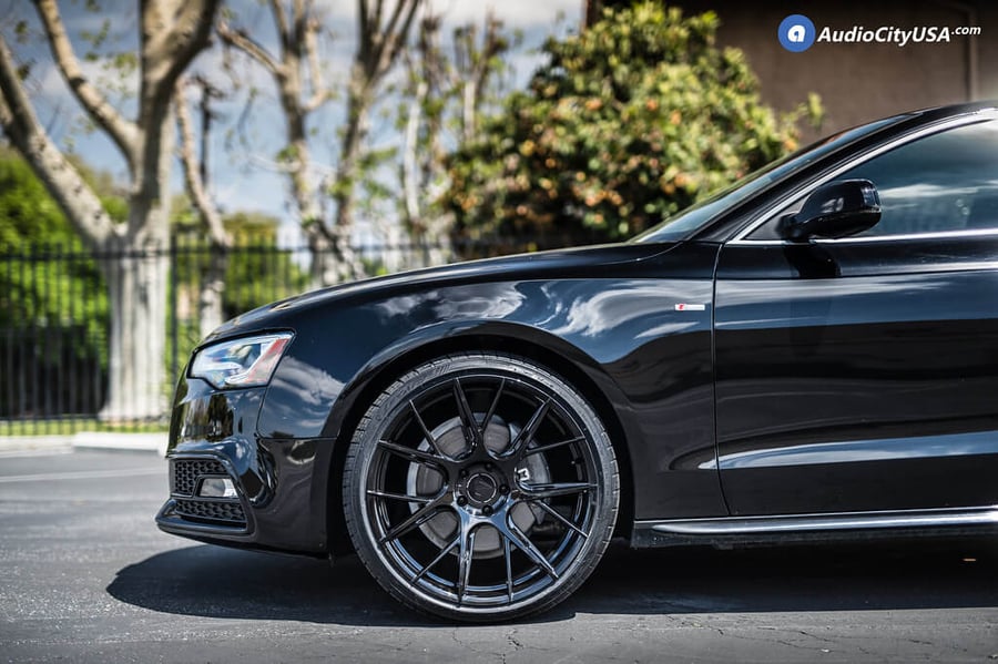 20" Blaque Diamond Wheels BD-F18 Gloss Black Rims for 2015 Audi S5 ...