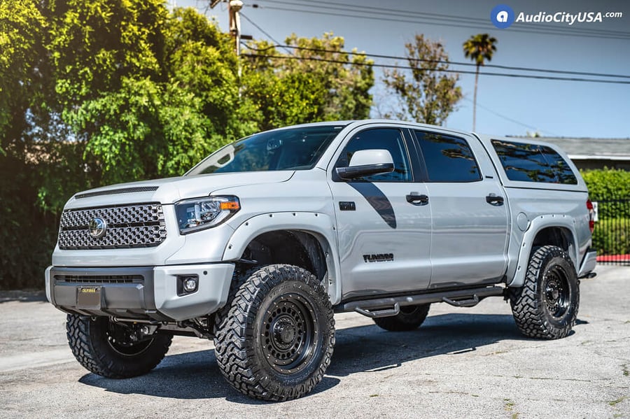 20" XD Wheels XD136 Panzer Satin Black Off-Road Rims For 2018 Toyota Tundra