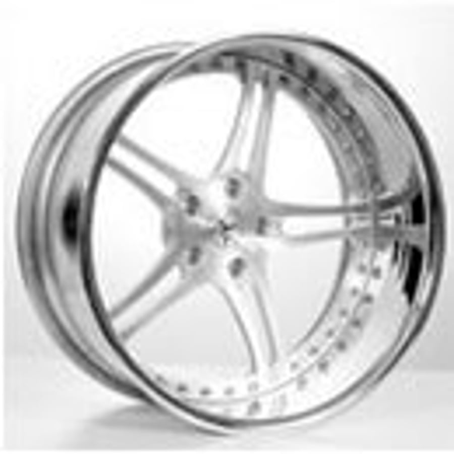 22″ Staggered AC Forged Wheels ACF701 Matte Black with Gold Rivet Three ...