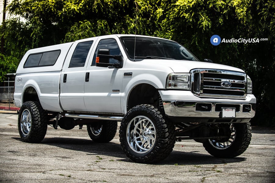 22″ Fuel Wheels D609 Triton Chrome Off-Road Rims For Lifted 2007 Ford F ...