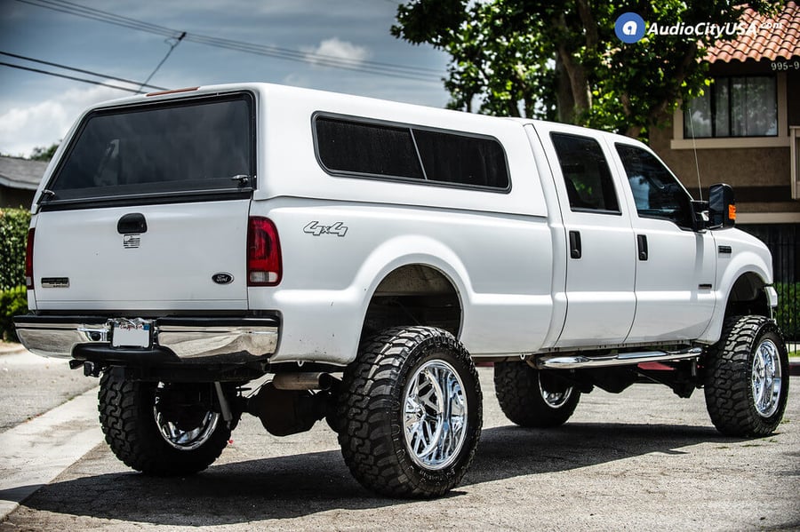 22″ Fuel Wheels D609 Triton Chrome Off-Road Rims For Lifted 2007 Ford F ...