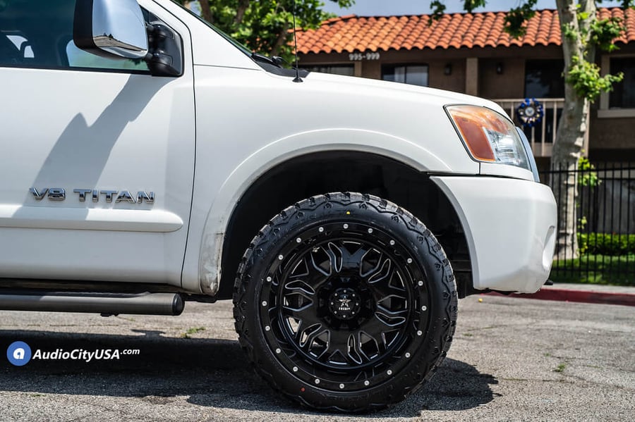 20″ RBP Wheels 87R Blade Gloss Black Milled Off-Road Rims for 2012 ...