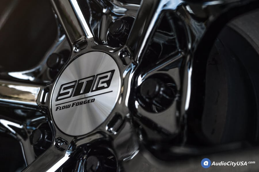 20" Staggered STR Wheels STR 908 Vapor Black Concave Flow Forged Rims ...