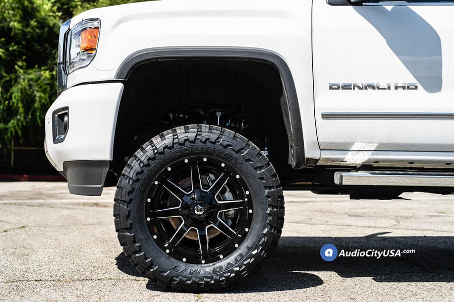 20" Fuel Wheels D610 Maverick Gloss Black Milled Off-Road Rims for 2018 ...