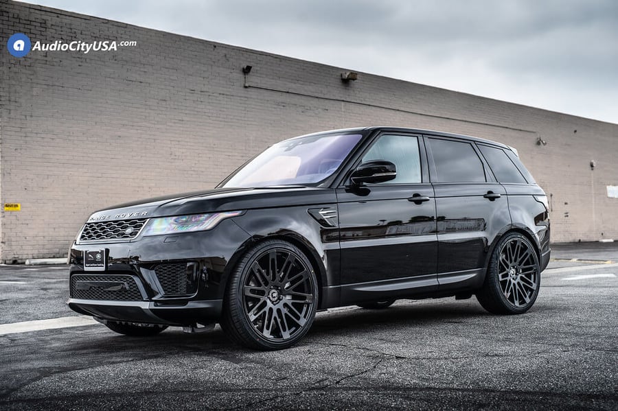 24" Road Force Wheels RF24 Gloss Black Rims | Lionhart LH-Five Tires ...