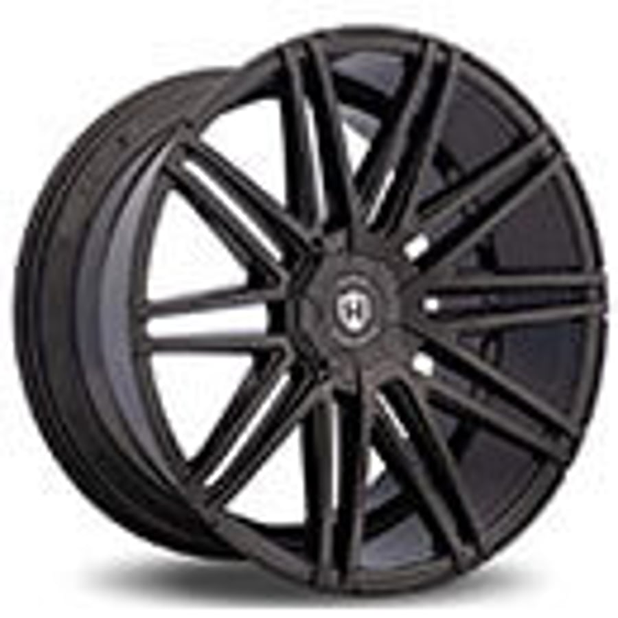 22" Staggered Curva Wheels C48 Black Machined Rims for 2019 Audi A6 ...