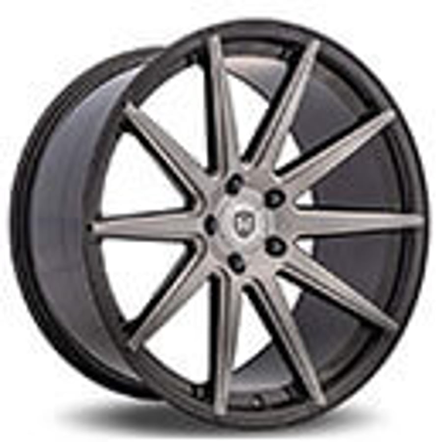 22″ Staggered Curva Wheels C48 Black Machined Rims for 2013 BMW 750 Li