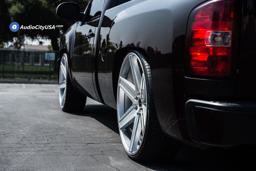 26" Giovanna Wheels Dramuno-6 Silver Machined Rims For 2011 Chevy ...