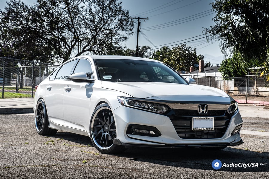 20″ Staggered Azad Wheels AZ23 Semi Matte Black with For 2019 Honda ...