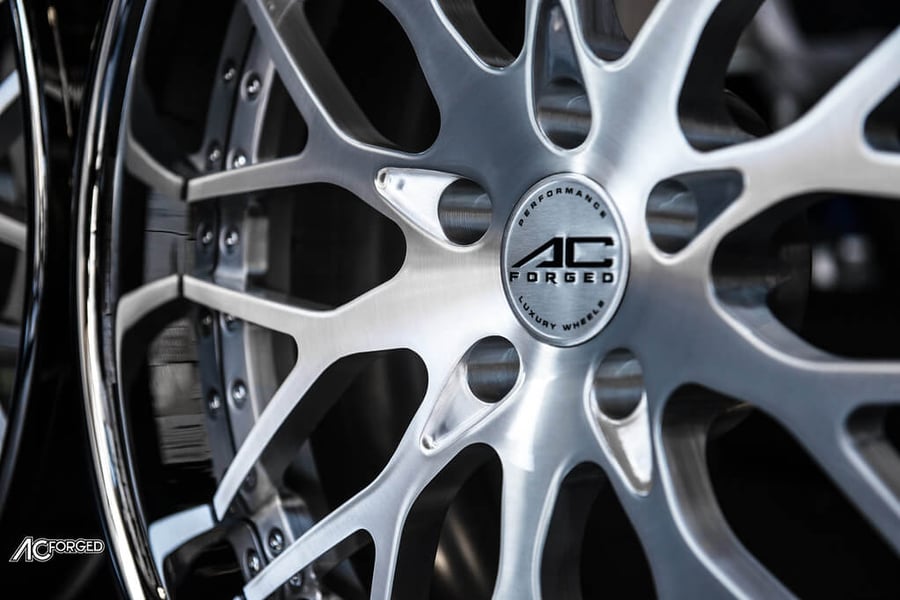 22" AC Forged Wheels ACF701 Brush Face, Chrome