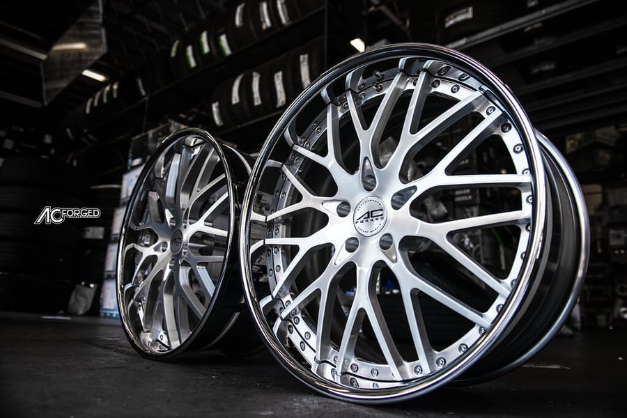 22" AC Forged Wheels ACF701 Brush Face, Chrome