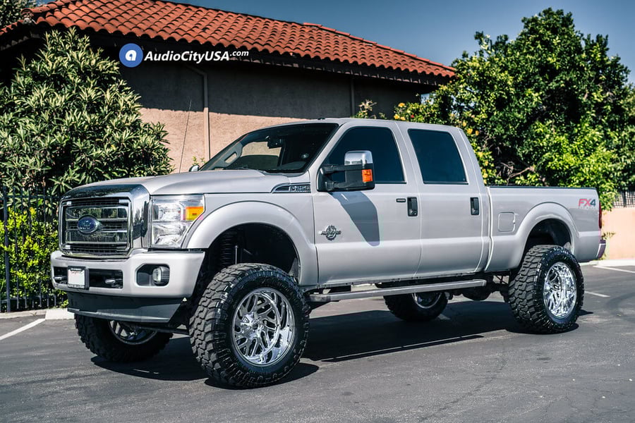 22″ Fuel Wheels D609 Triton Chrome Off-Road Rims for 2013 Ford F-250 4×4