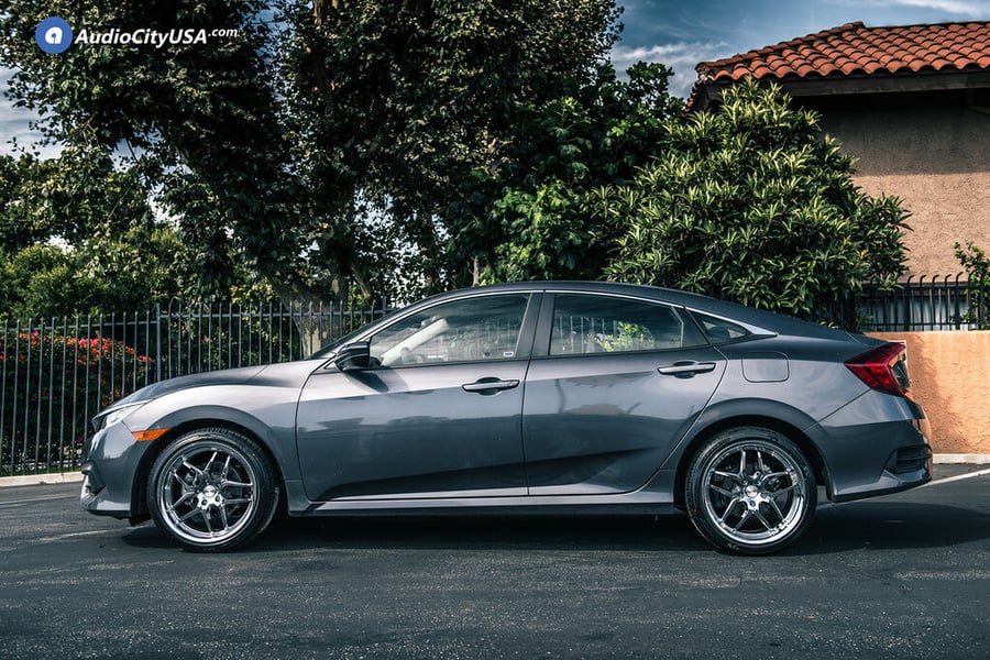 18" Ace Wheels D659 Vertex Chrome Rims For 2018 Honda Civic