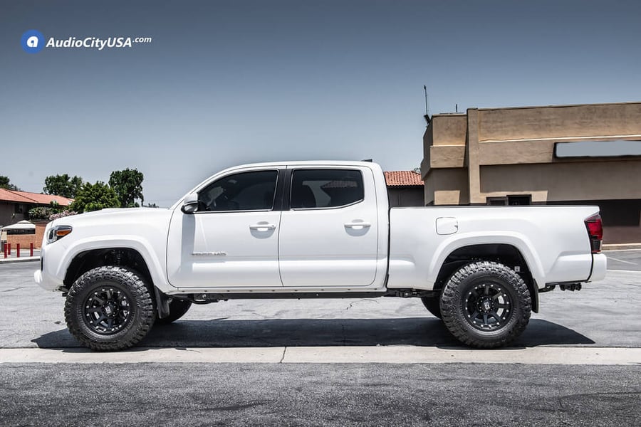 17″ XD Wheels XD798 Addict Matte Black Off-Road Rims for 2019 Toyota Tacoma