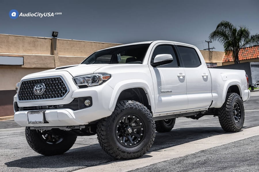17″ XD Wheels XD798 Addict Matte Black Off-Road Rims for 2019 Toyota Tacoma