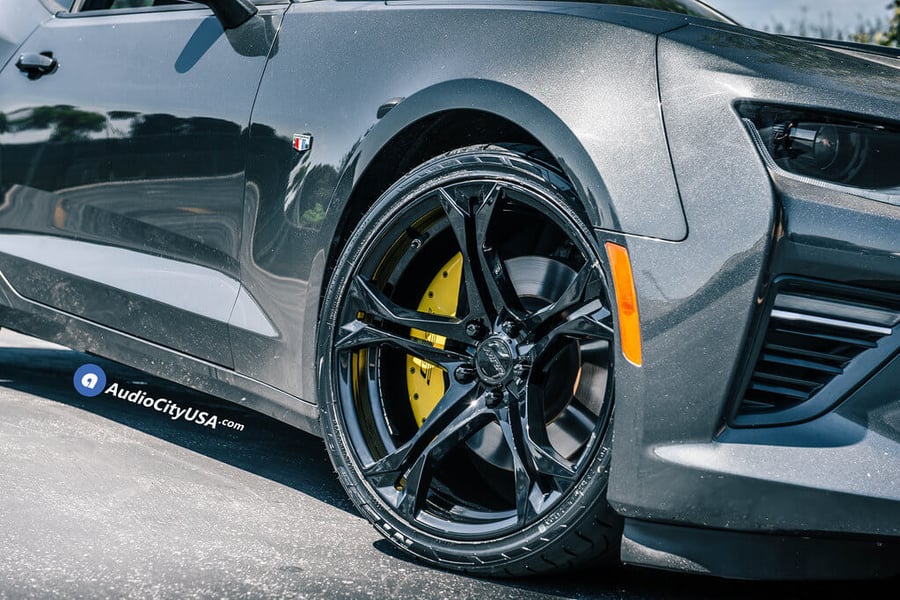 20″ Staggered MRR Wheels M017 Gloss Black Rims for 2017 Chevrolet Camaro