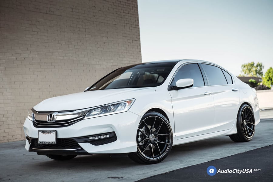 20″ Staggered Vertini Wheels RFS1.8 Dual Black Rims For 2017 Honda ...