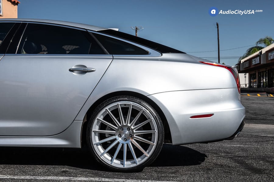 22″ Staggered Road Force Wheels RF15 Silver Machined Rims for 2016 ...