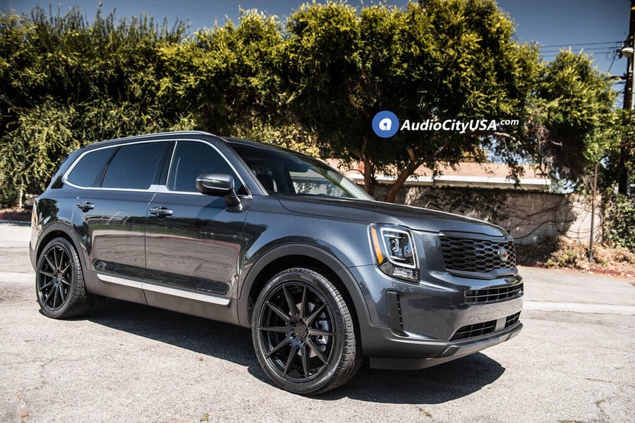 22″ Verde Wheels V20 Insignia Satin Black Rims 2020 Kia Telluride AWD ...