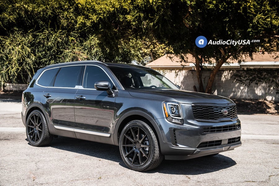 22″ Verde Wheels V20 Insignia Satin Black Rims 2020 Kia Telluride AWD ...