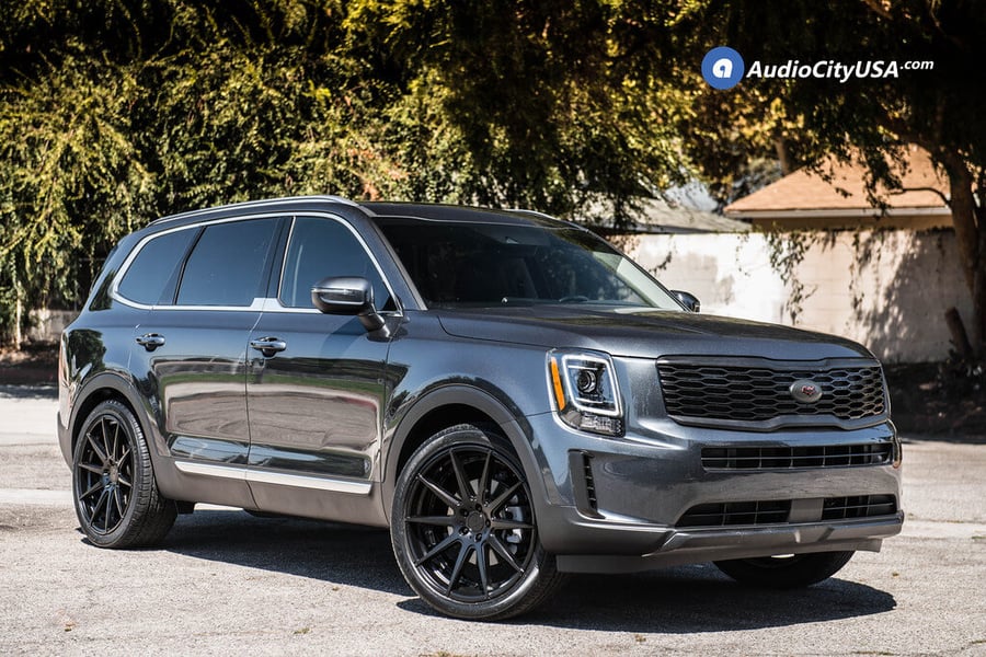 22″ Verde Wheels V20 Insignia Satin Black Rims 2020 Kia Telluride AWD ...