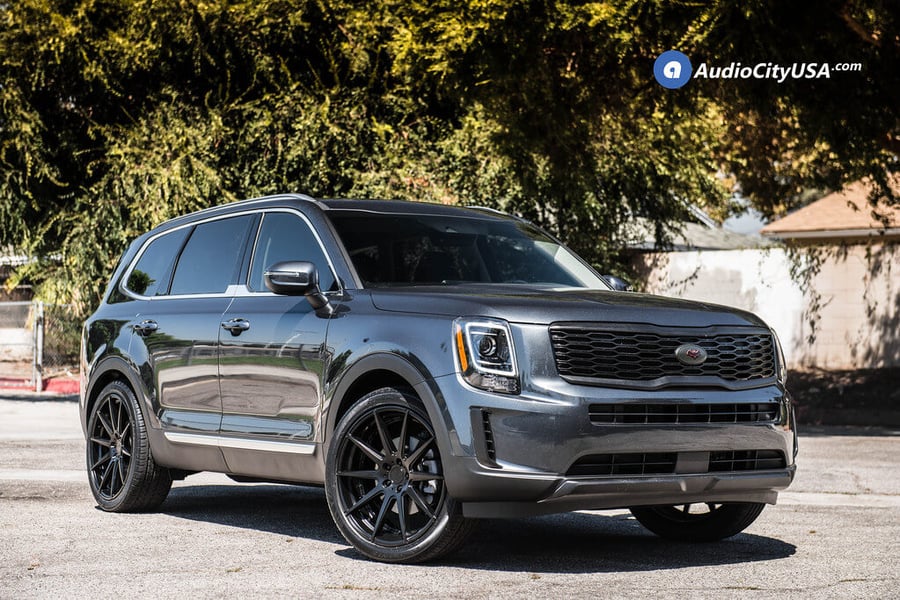 22″ Verde Wheels V20 Insignia Satin Black Rims 2020 Kia Telluride AWD ...