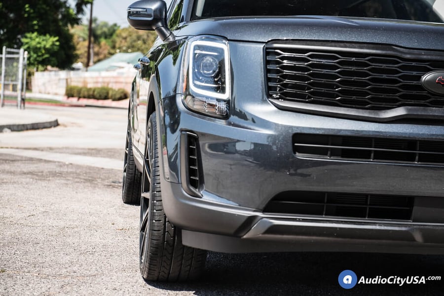 22″ Verde Wheels V20 Insignia Satin Black Rims 2020 Kia Telluride AWD ...