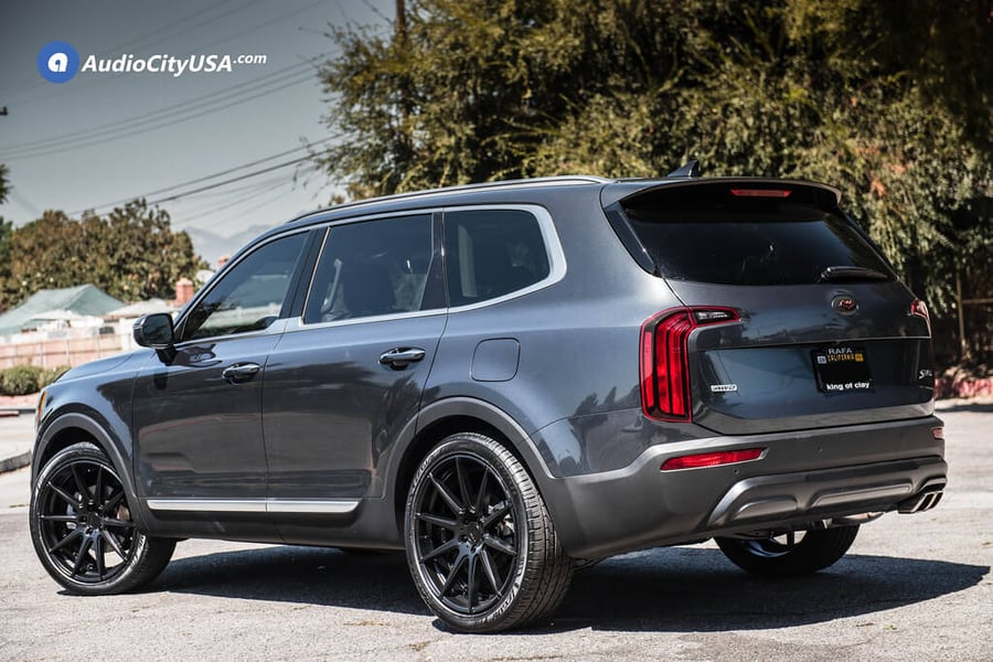 22″ Verde Wheels V20 Insignia Satin Black Rims 2020 Kia Telluride AWD ...