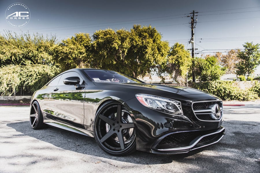 22″ Staggered AC Forged Wheels ACF705 Matte For 2016 Mercedes Benz S63 ...
