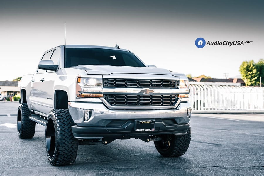 24" Vision Wheels 361 Spyder Gloss Black Milled Spokes Off-Road Rims ...