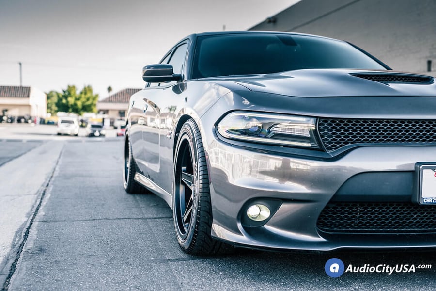 20" Staggered Dodge Demon Wheels FR 73 Satin Black OEM Replica Rims for ...