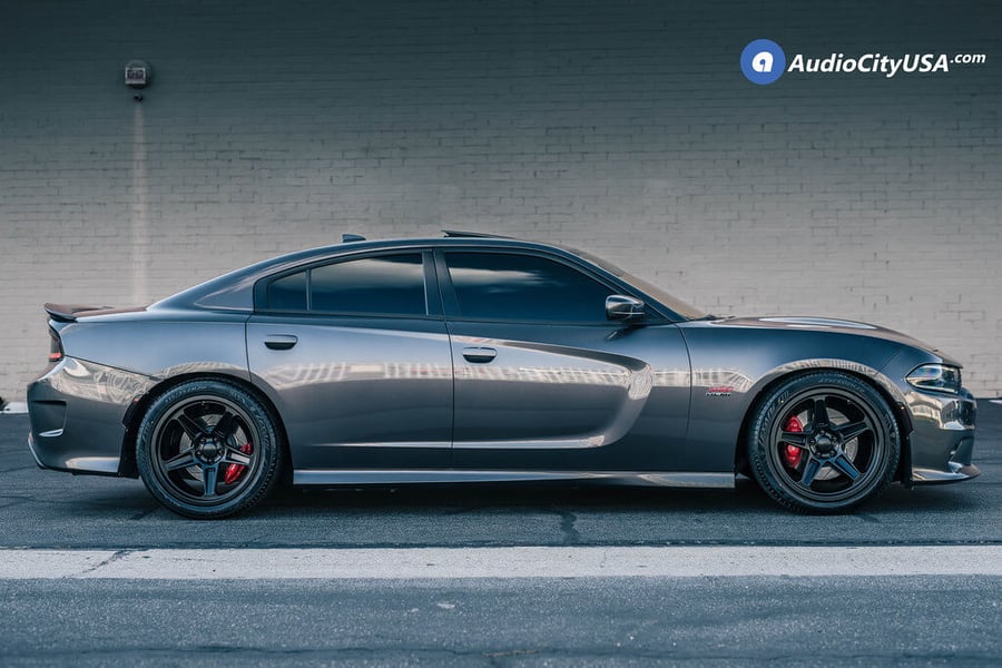 20" Staggered Dodge Demon Wheels FR 73 Satin Black OEM Replica Rims for ...