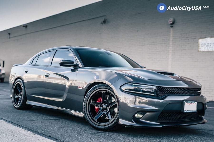 20" Staggered Dodge Demon Wheels FR 73 Satin Black OEM Replica Rims for ...