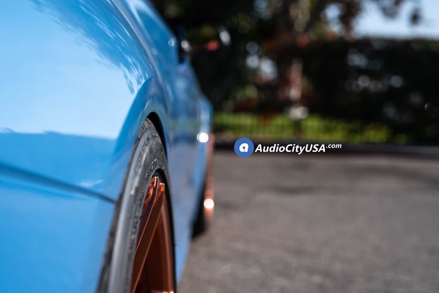 20″ Staggered Rohana Wheels RFX11 Brush Rose Gold Custom Finish Rims ...