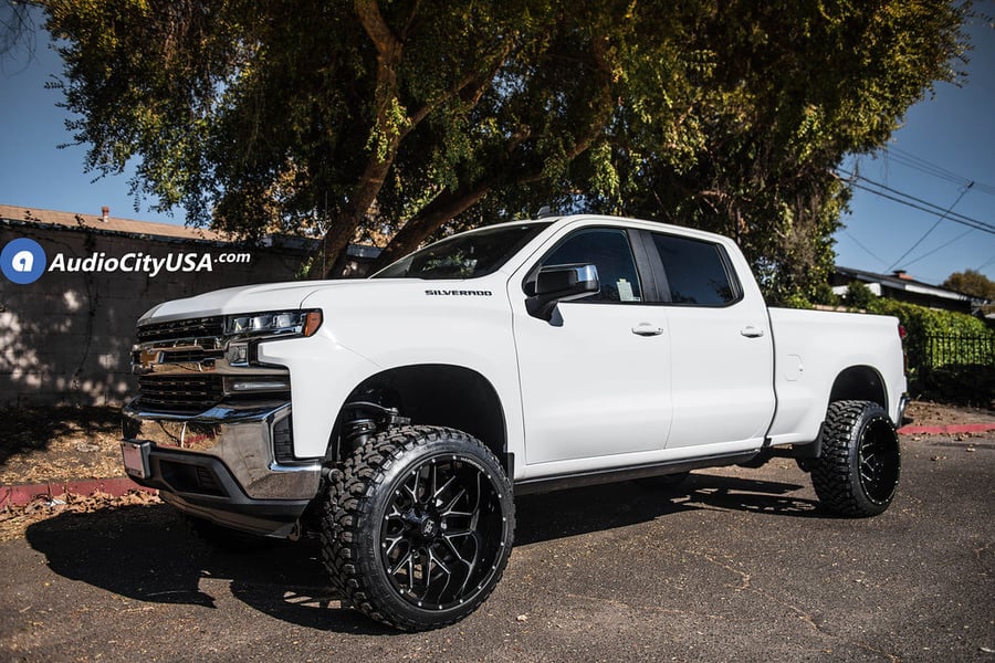 24″ Hardrock Wheels H700 Affliction Gloss Black Milled Off Road Rims ...