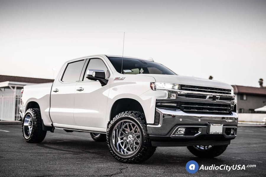 20″ Hostile Wheels H108 Sprocket Chrome Off-Road Rims For 2019 Chevy ...